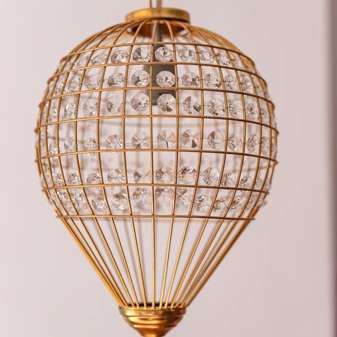 Single Hanging Metal Crystal Ball - Handivio